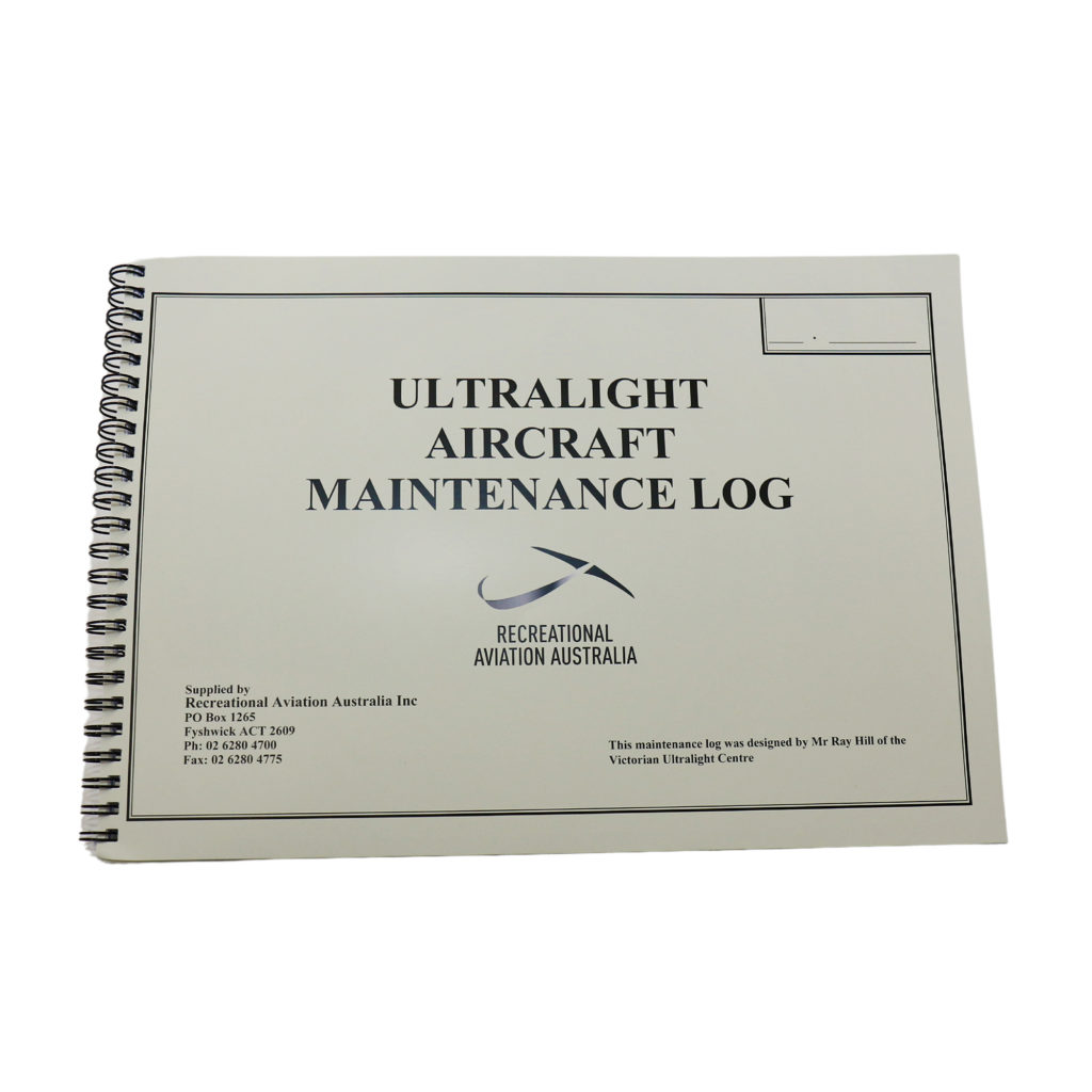 RAAus Ultralight Aircraft Maintenance Log