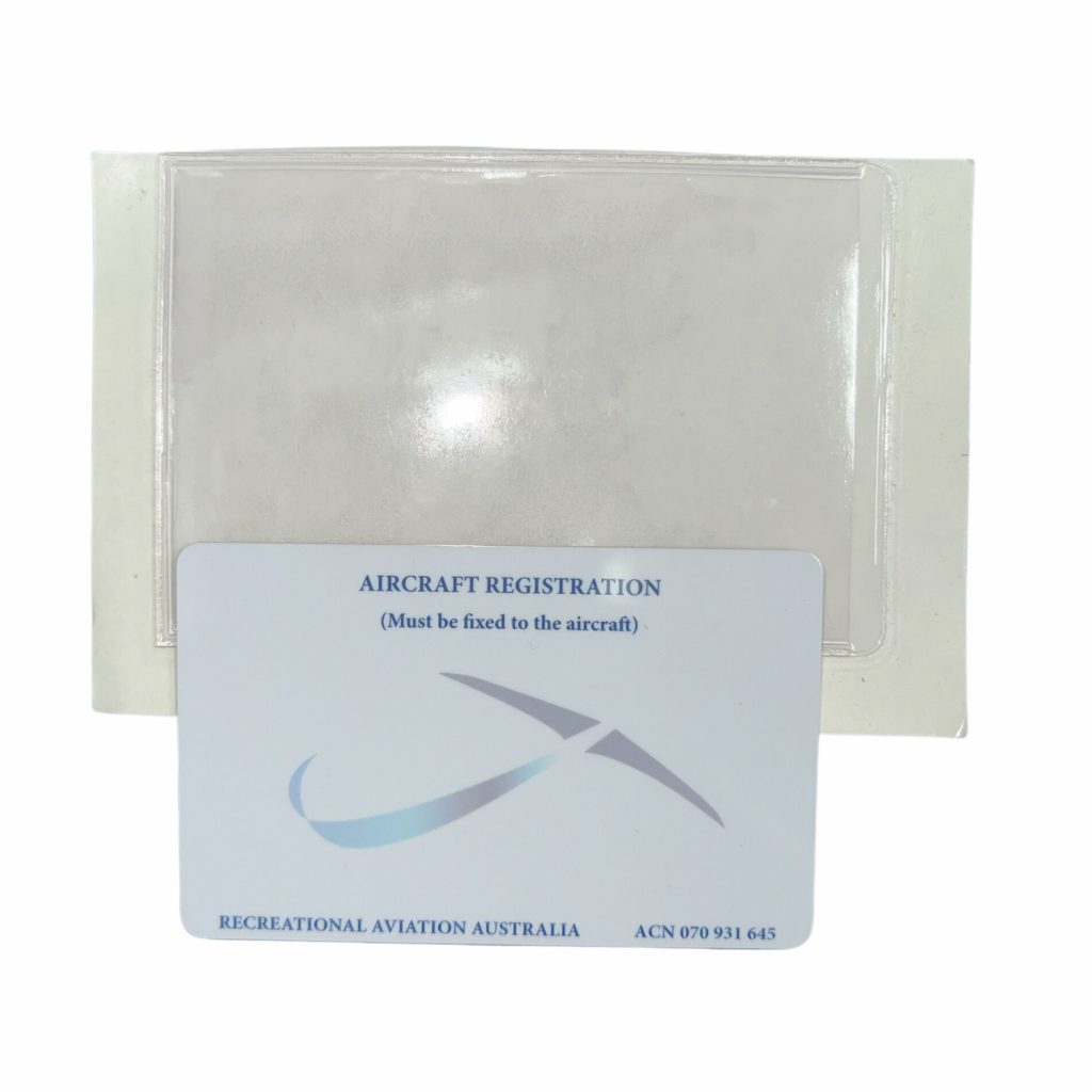 Aircraft Registration Card and Holder