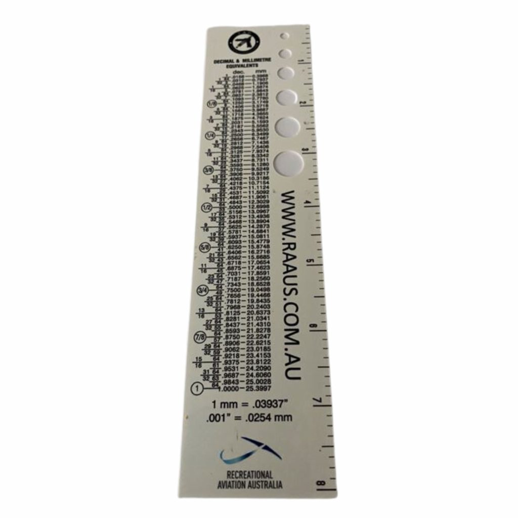 Bolt Gauge Ruler - Recreational Aviation Australia